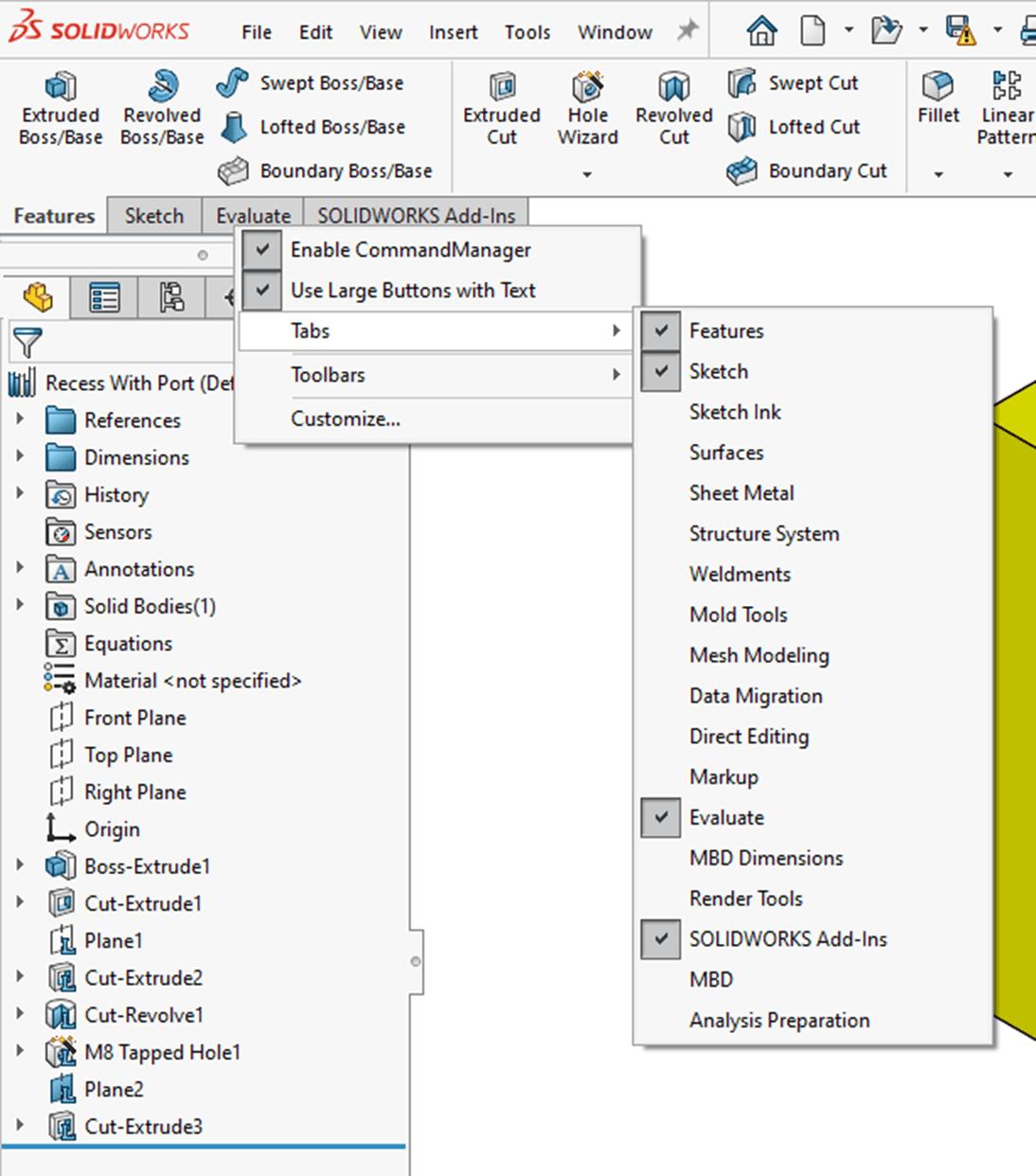 How To: Customising the Command Manager in SOLIDWORKS - Visiativ
