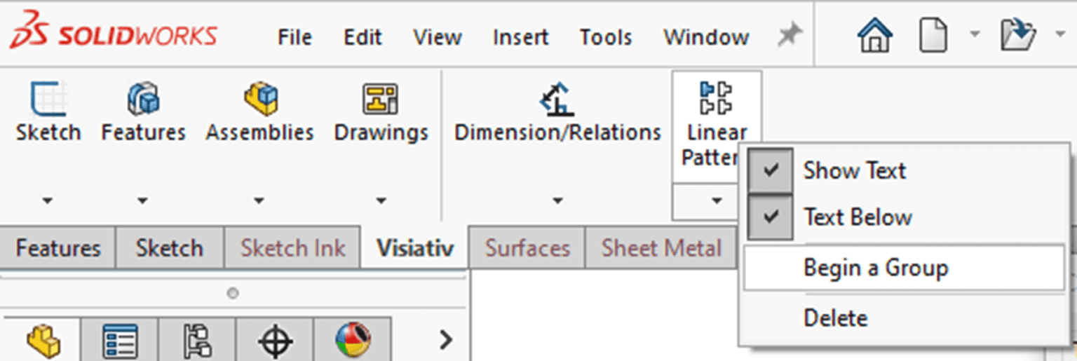 How To: Customising the Command Manager in SOLIDWORKS - Visiativ