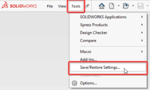 How To: Save or Restore User Settings in SOLIDWORKS - Visiativ