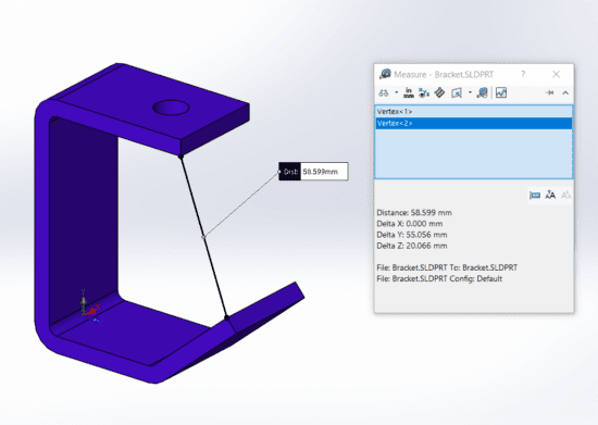How To: Use the Measure Tool in SOLIDWORKS - Visiativ