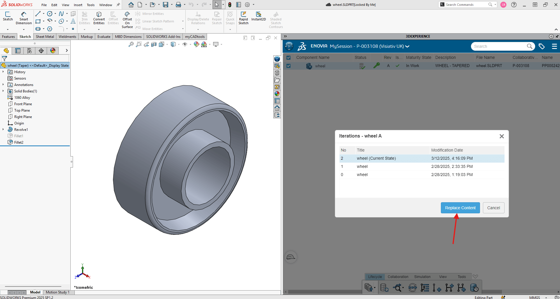Iterations and Revisions with Cloud Services for SOLIDWORKS - Visiativ