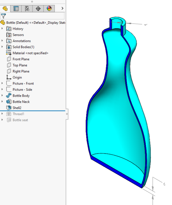 How to: Use the SOLIDWORKS Shell Tool for Different Wall Thicknesses ...