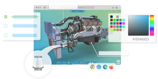 Cadasio: Interactive Online Instructions / Guides from 3D CAD Data