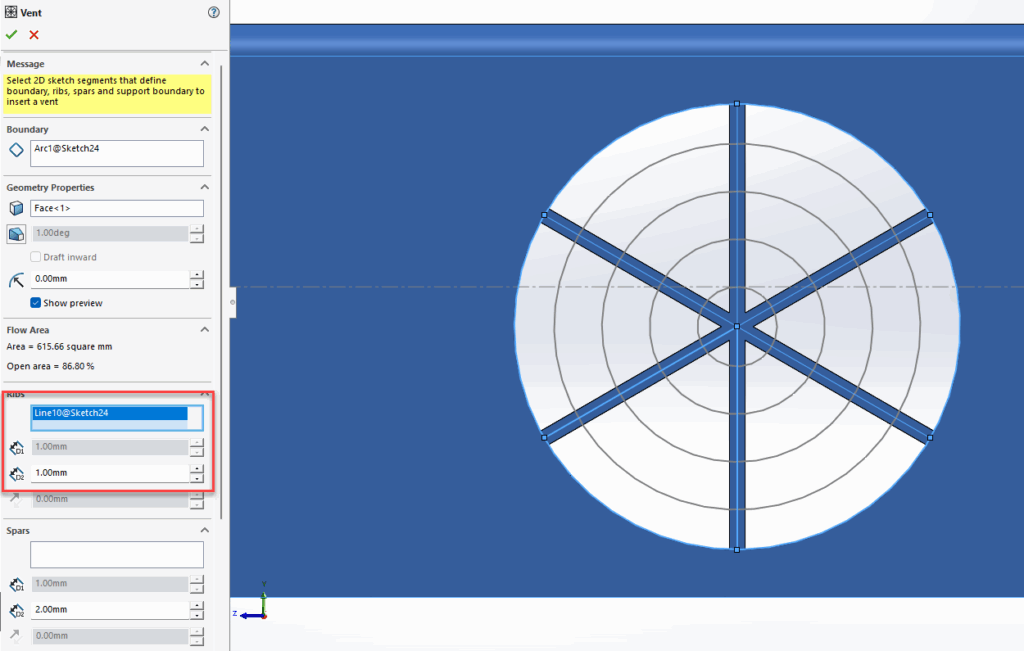 How to use the SOLIDWORKS Vent Tool - Visiativ
