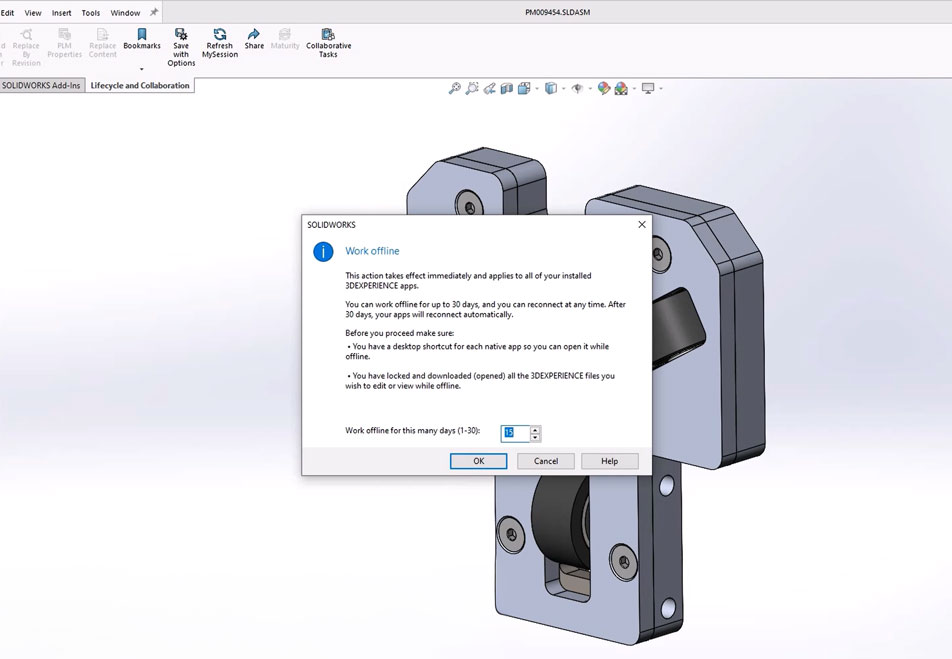 How to: Use SOLIDWORKS Connected with No Internet Connection - Visiativ