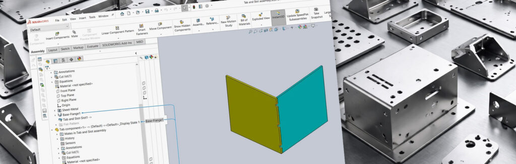 How to: Use Tab and Slot in a SOLIDWORKS Assembly - Visiativ
